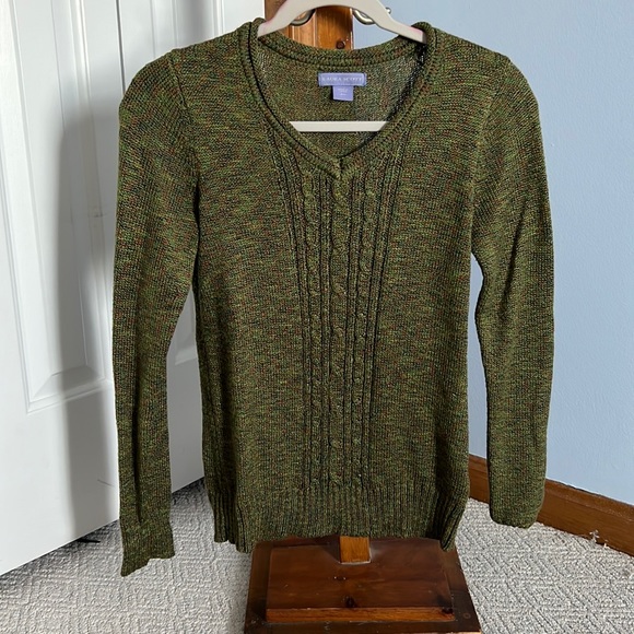 Laura Scott | Sweaters | Laura Scott Olive Green Sweater | Poshmark